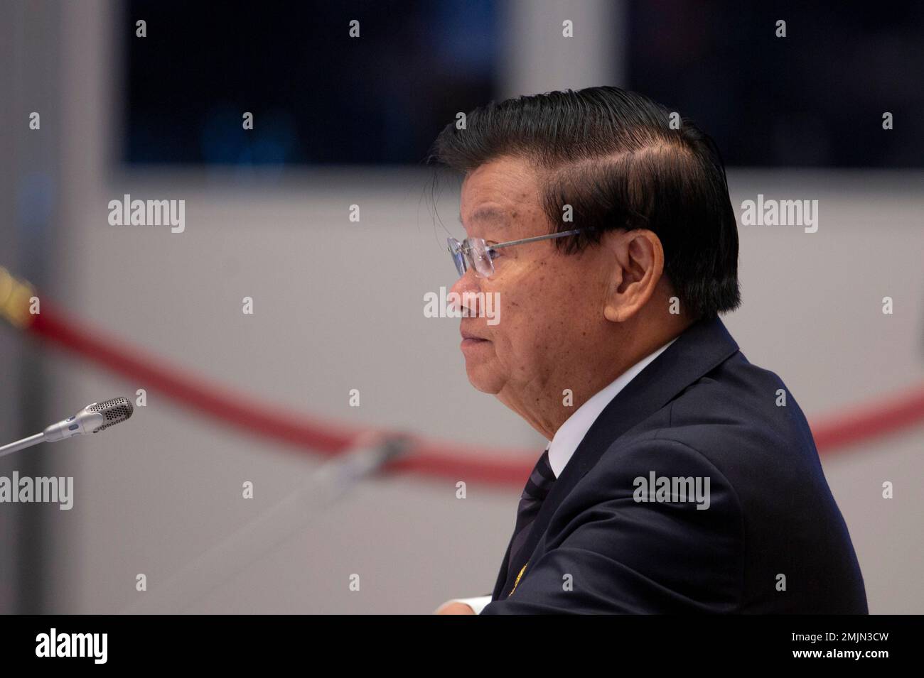 Laos' Prime Minister Thongloun Sisoulith participates in the ...