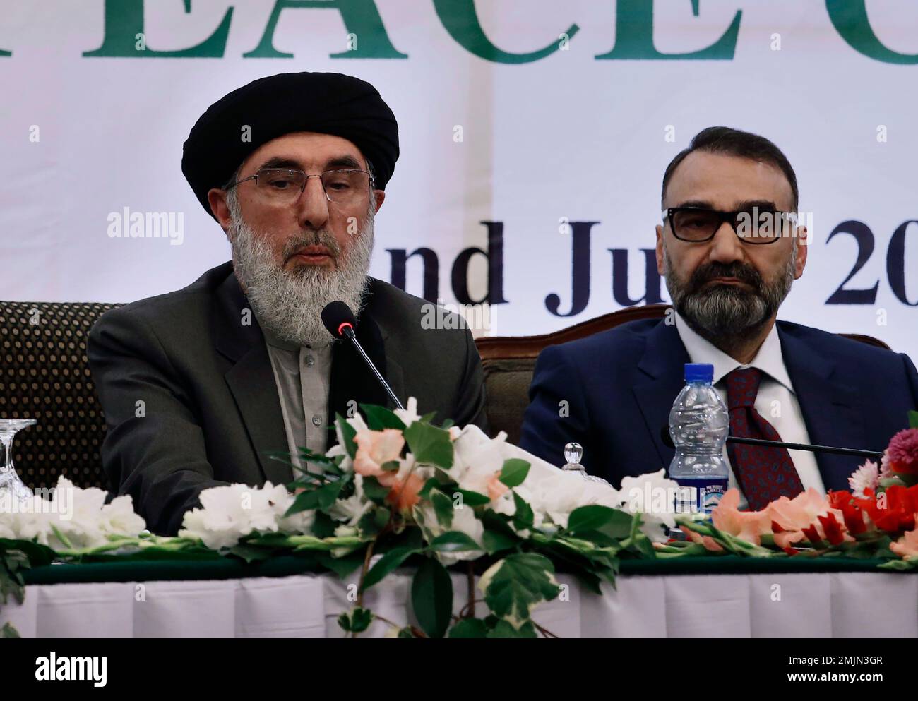 Afghan Warlord Gulbuddin Hekmatyar, leader of Islamist organization ...