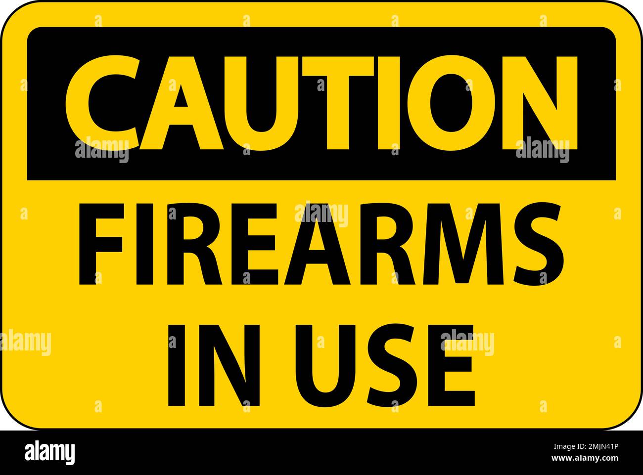 Caution Firearms Allowed Sign Firearms In Use Stock Vector Image & Art ...