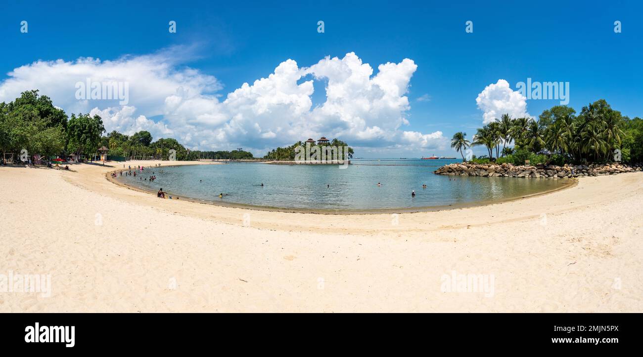 Singapore sentosa barak bay beach Stock Photo - Alamy