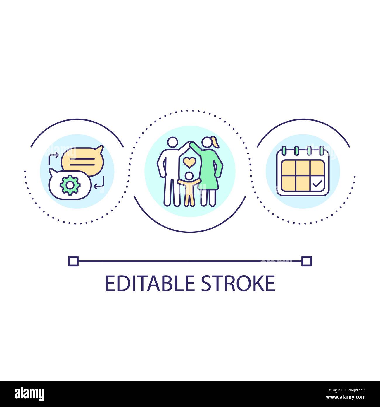 Family schedule Stock Vector Images - Alamy