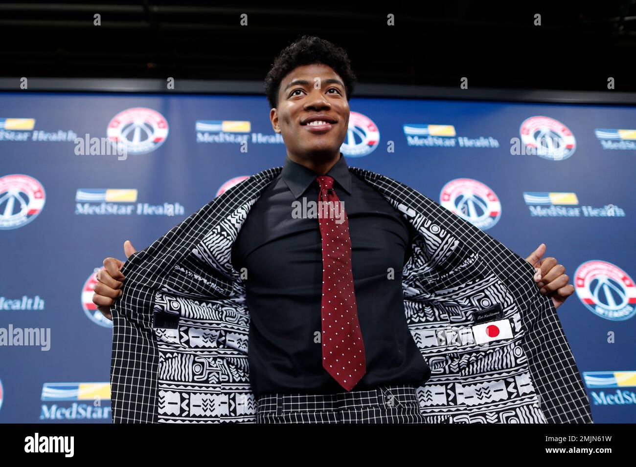 Washington Wizards basketball team introduce Rui Hachimura, the team's ...