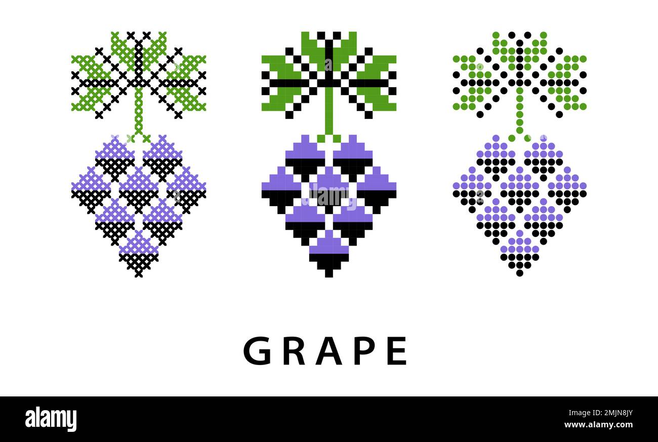 Grapes bunch isolated vector icon, sign, logo. Illustration of grapes ... Grapes bunch isolated vector icon, sign, logo. Illustration of grapes ...