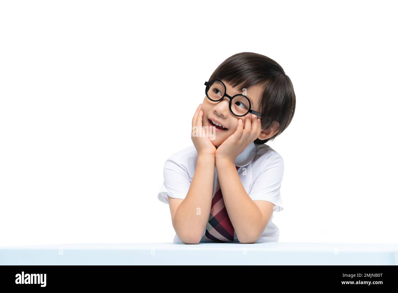 The little boy in learning Stock Photo - Alamy
