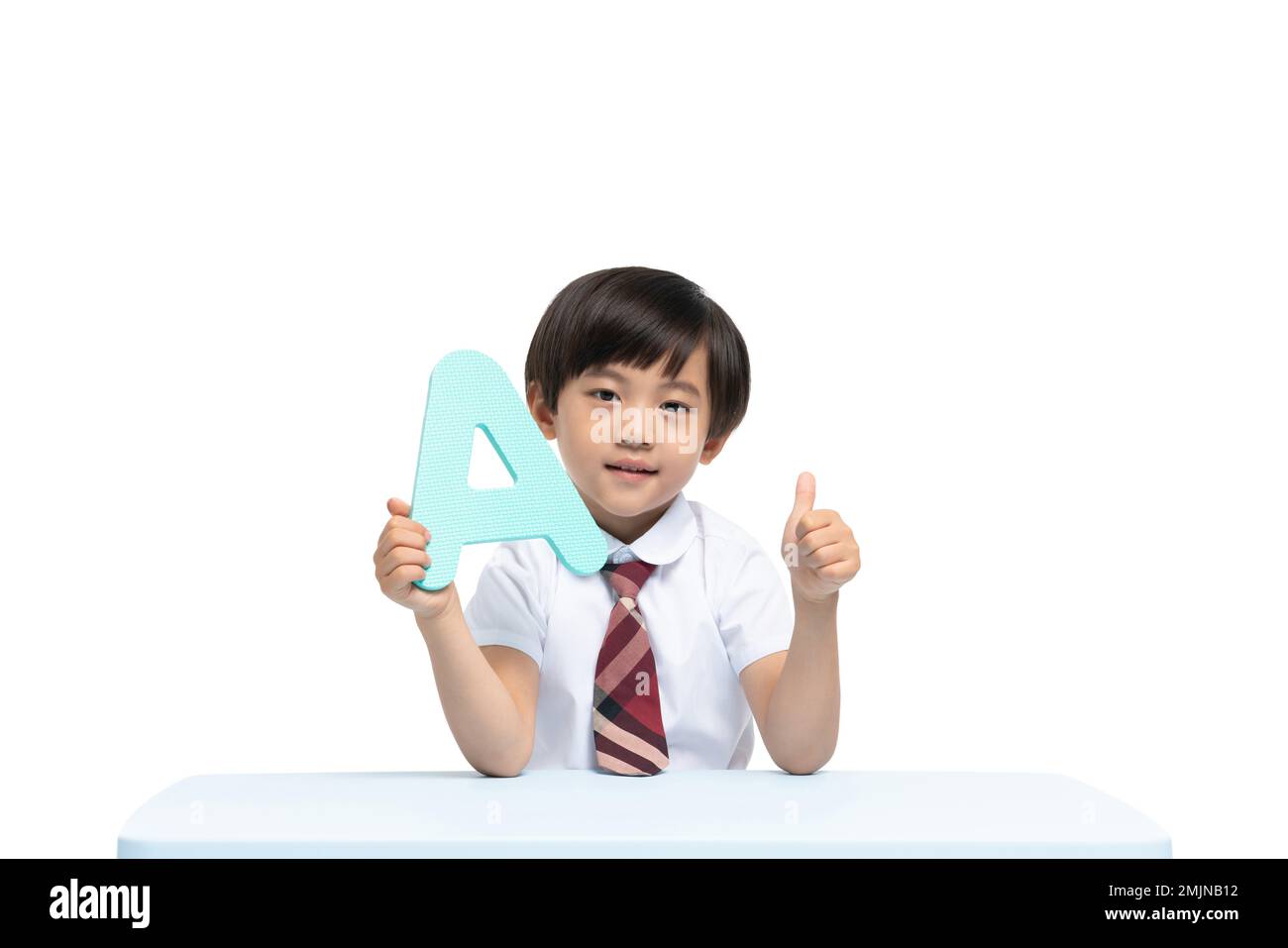 The little boy in learning Stock Photo - Alamy