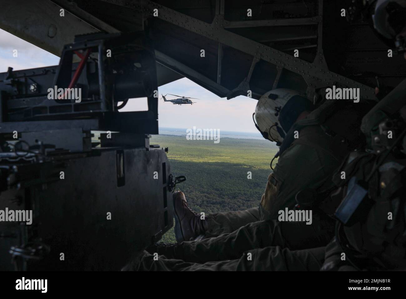 U.S. Marine Corps Cpl. Anthony Corcoran, CH-53E Super Stallion crew ...