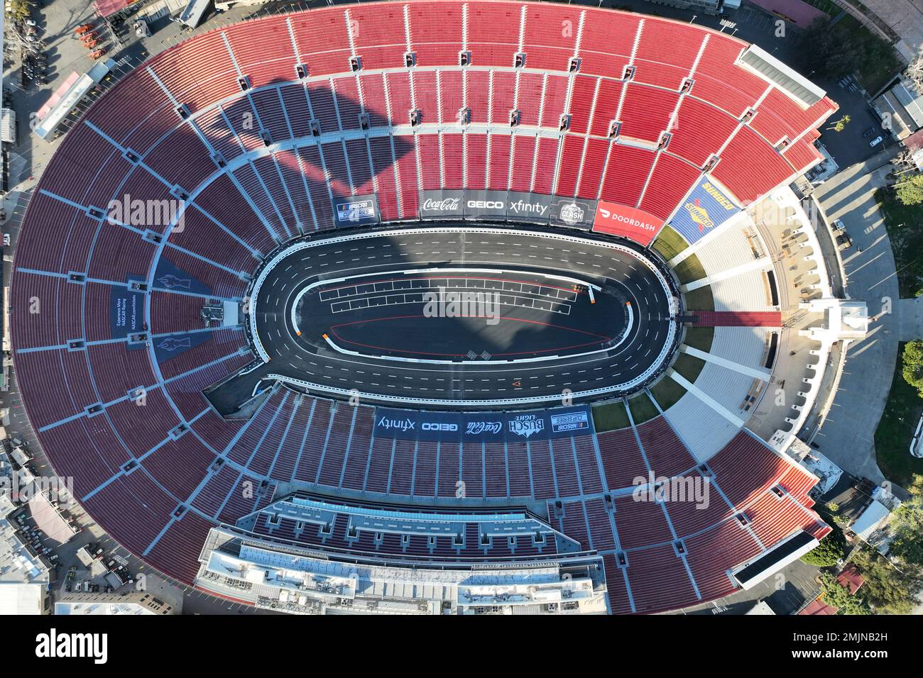 Prior to nascar busch light clash at coliseum hi-res stock photography ...