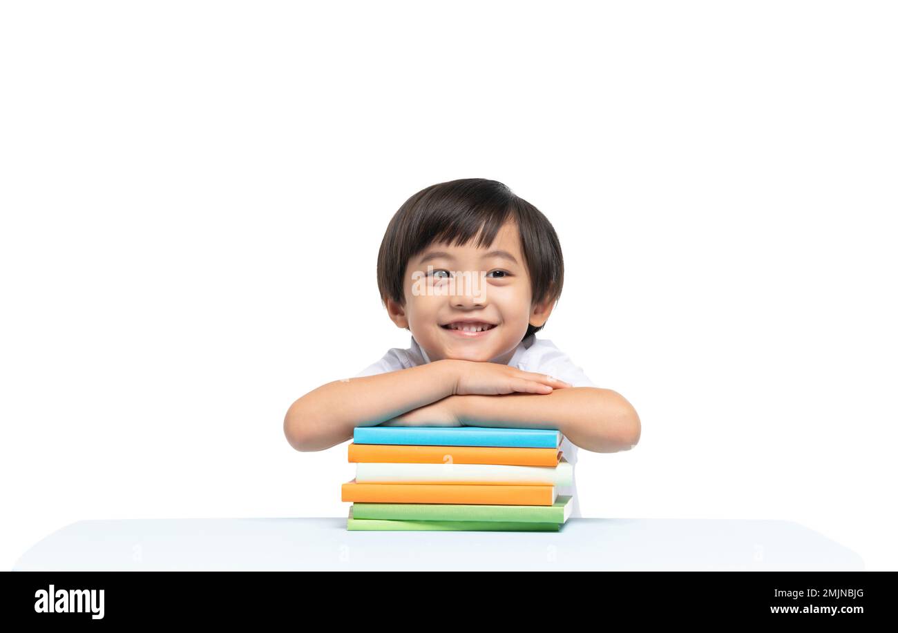 The little boy in learning Stock Photo - Alamy
