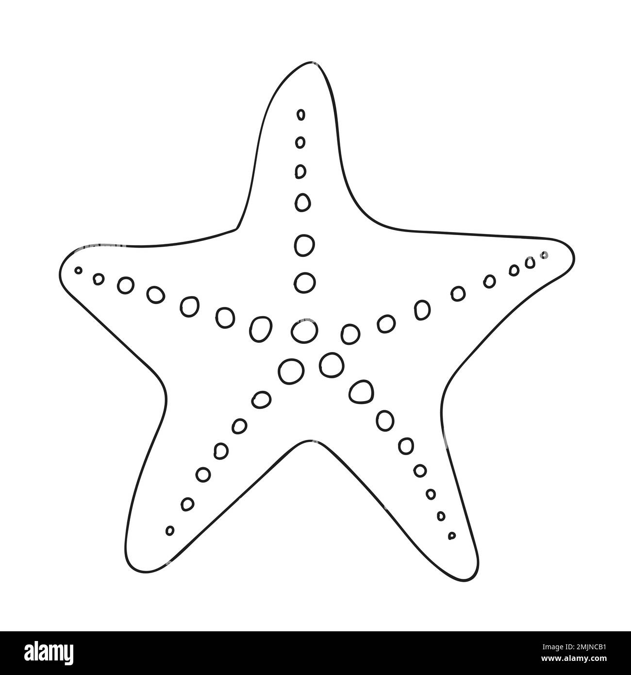 Cute hand drawn starfish illustration Stock Vector Image & Art - Alamy