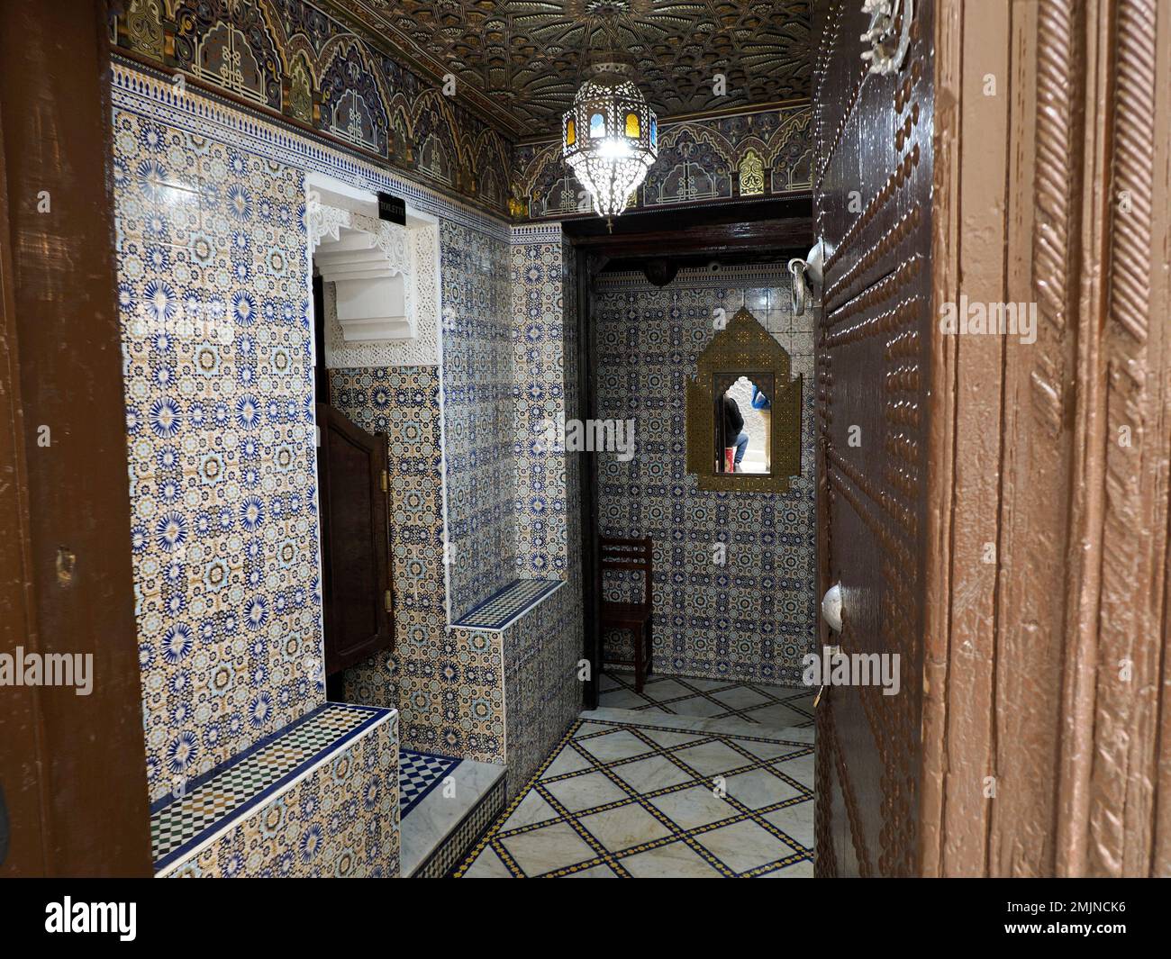 A Small street in Fez Fes medieval medina (old town). Morocco Stock ...