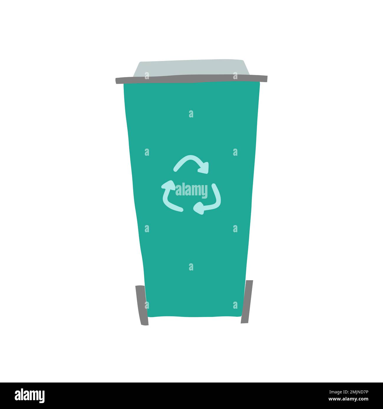 Trash can vector illustration Stock Vector Image & Art - Alamy