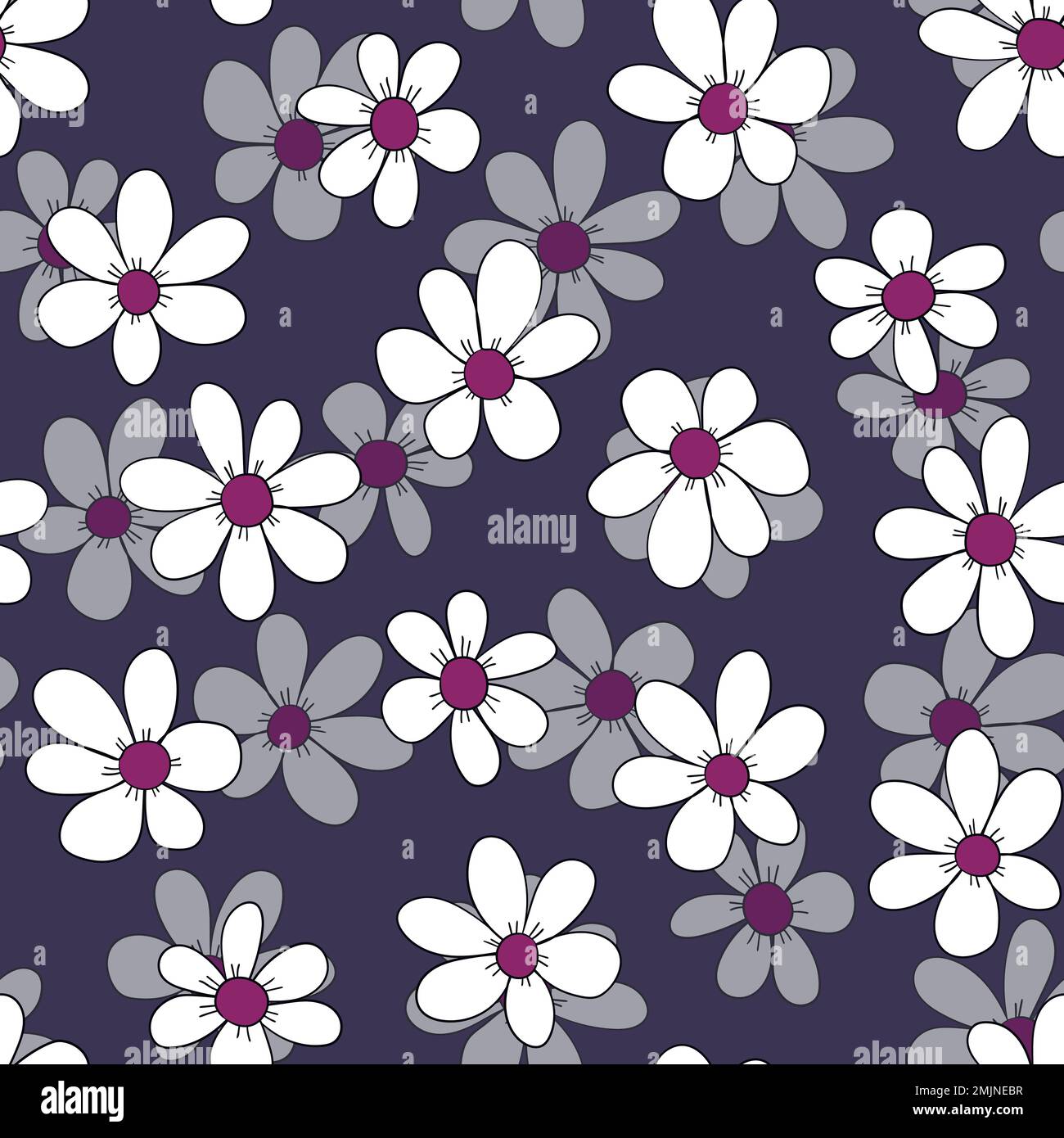 Seamless floral pattern based on traditional folk art ornaments ...