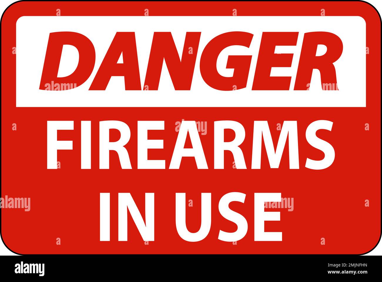 Danger Firearms Allowed Sign Firearms In Use Stock Vector Image & Art ...