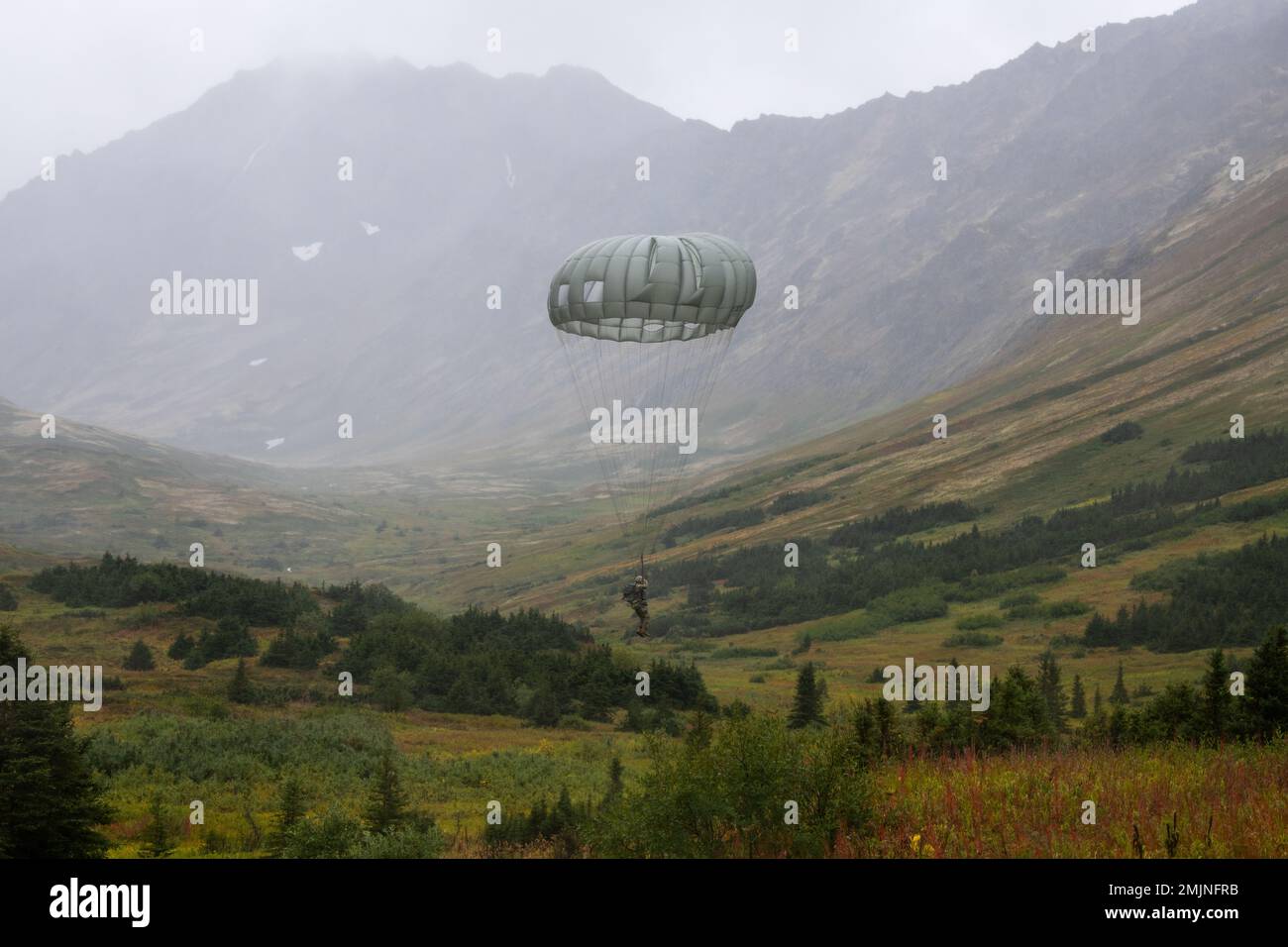 A U.S. Army paratrooper assigned to the 2nd Infantry Brigade Combat ...