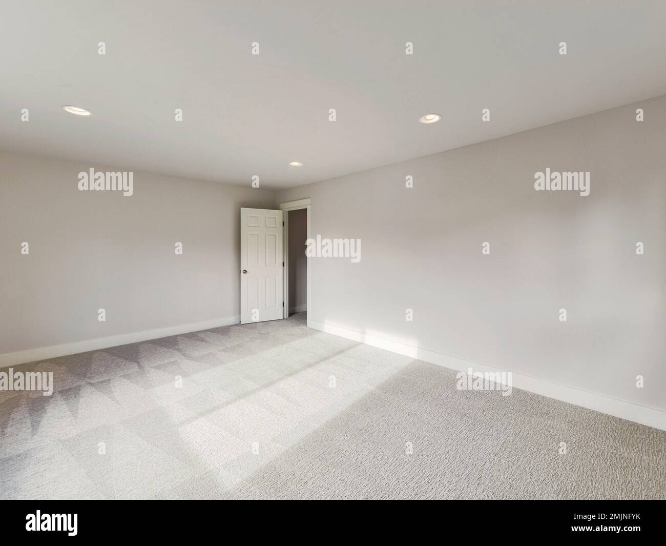 Modern residential empty bedroom interior Stock Photo - Alamy