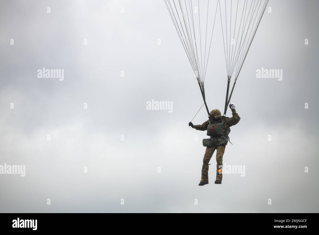An Air Force tactical air control party specialist assigned to ...