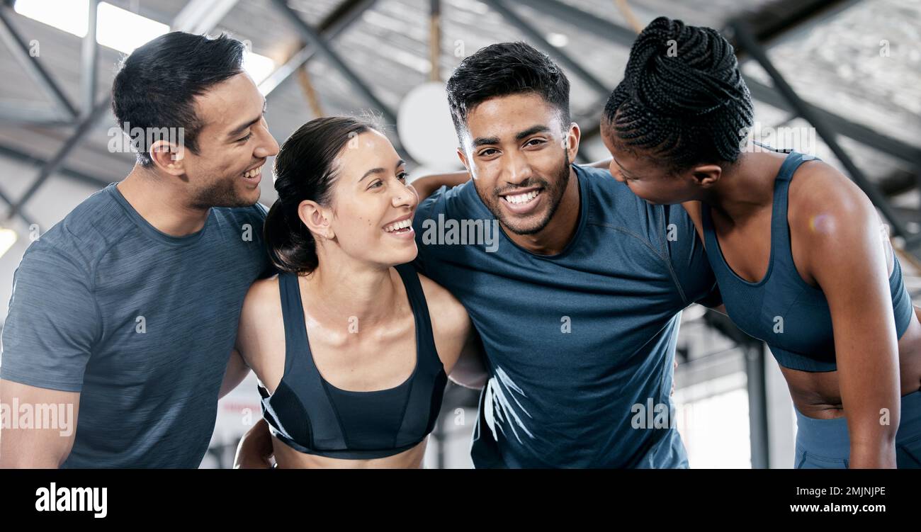 Diversity, fitness and team building for exercise, workout or training ...