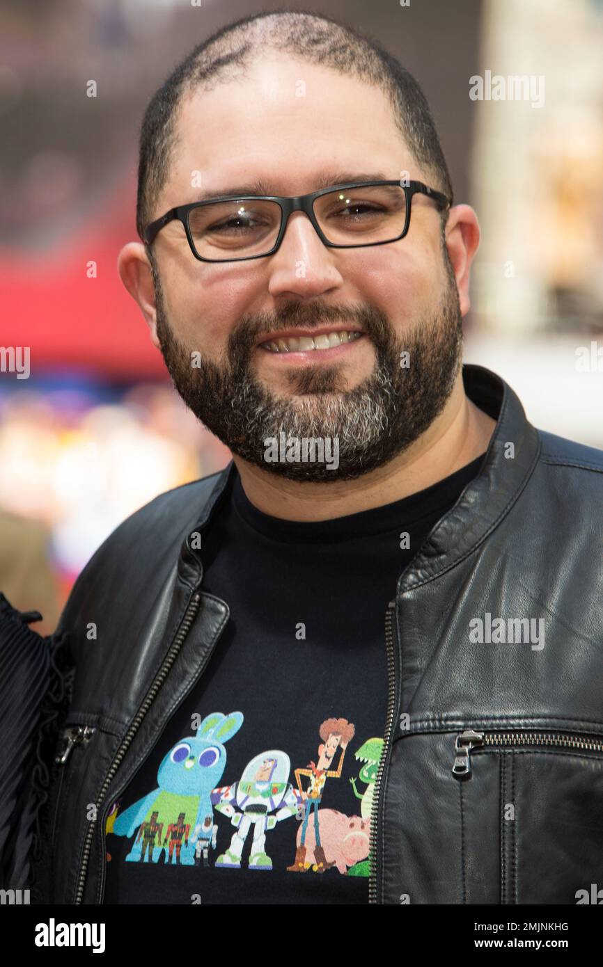 Director Josh Cooley poses for photographers upon arrival at the ...