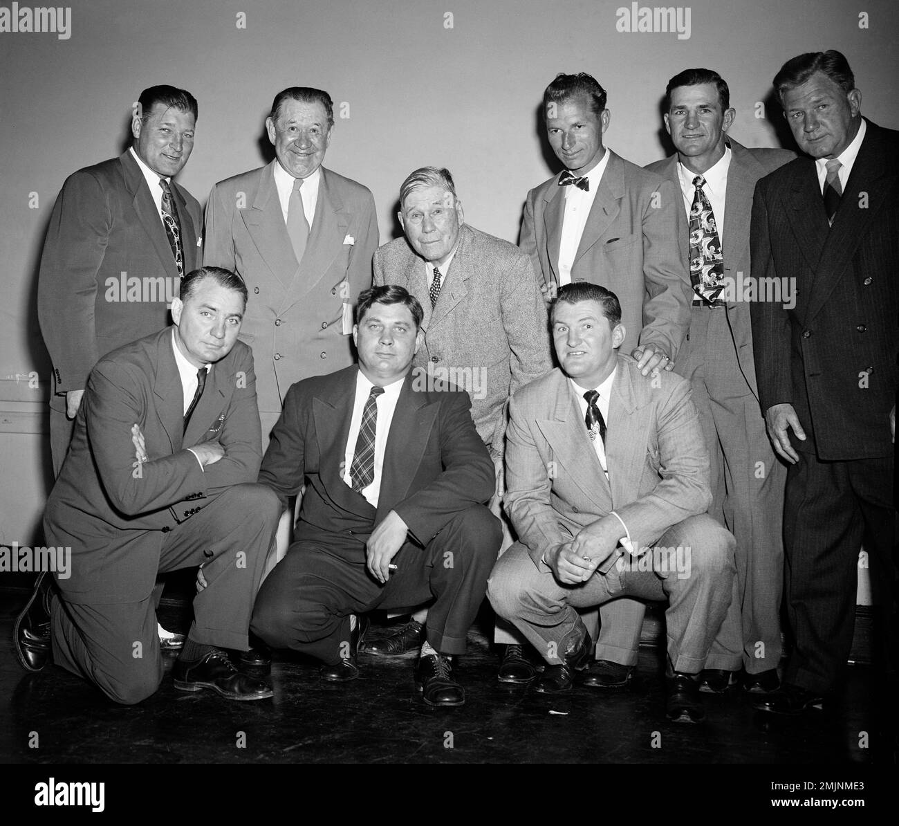 Associated Press All-Time All-America footballers pose together at ...