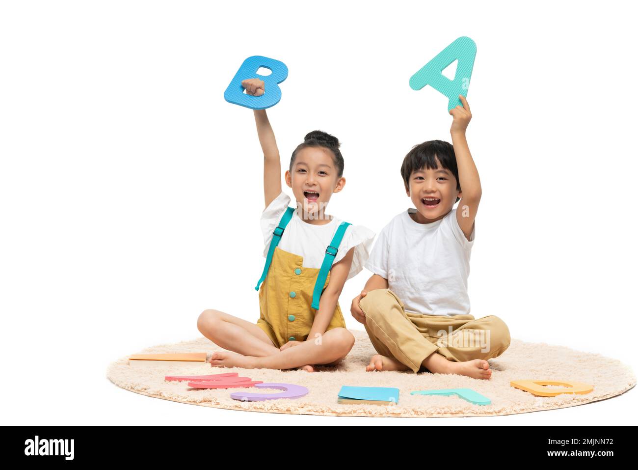 Children carrying letters hi-res stock photography and images - Alamy