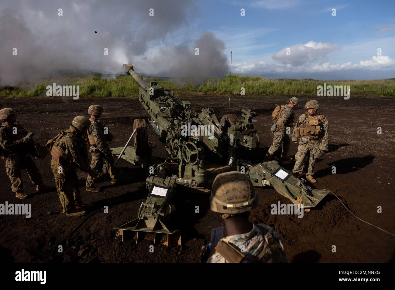 U.S. Marines with Charlie Company, 3d Battalion, 12th Marines, 3d ...
