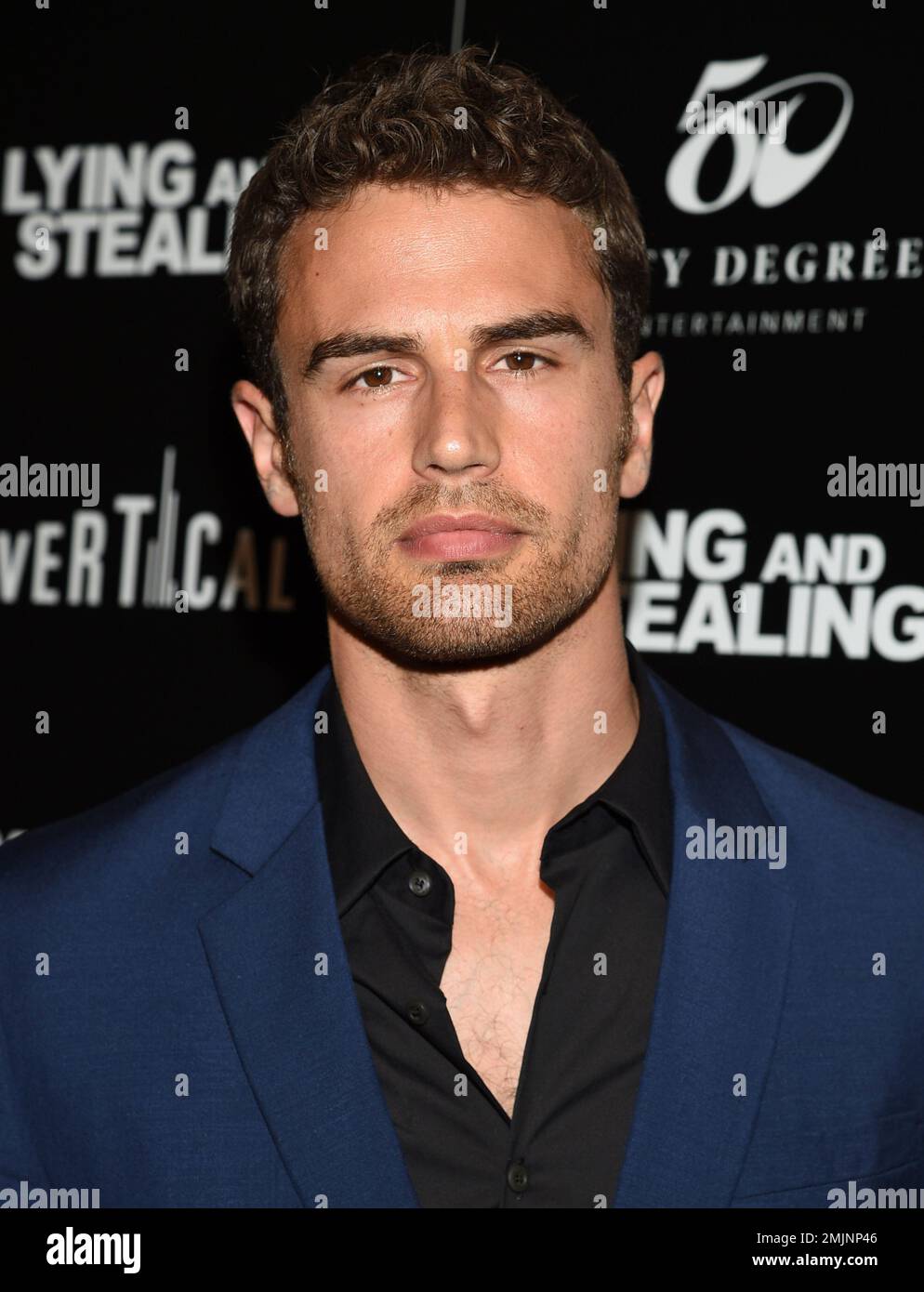 Actor Theo James attends a special screening of "Lying and Stealing" at ...