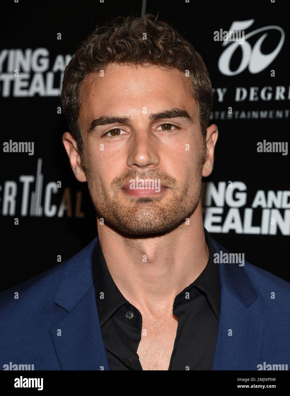 Actor Theo James attends a special screening of "Lying and Stealing" at ...