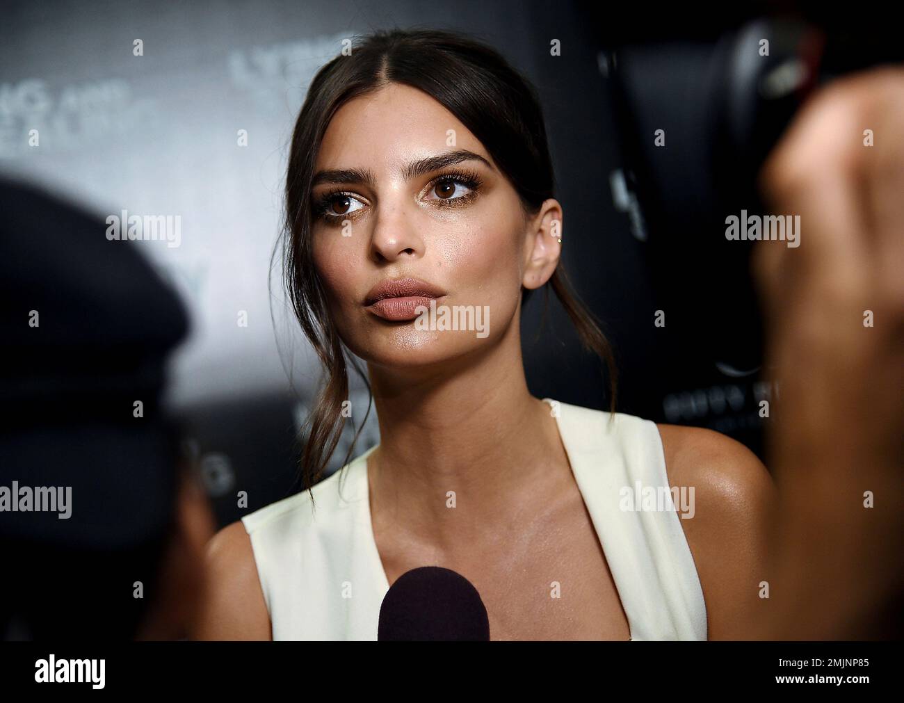 Actress and model Emily Ratajkowski attends a special screening of ...