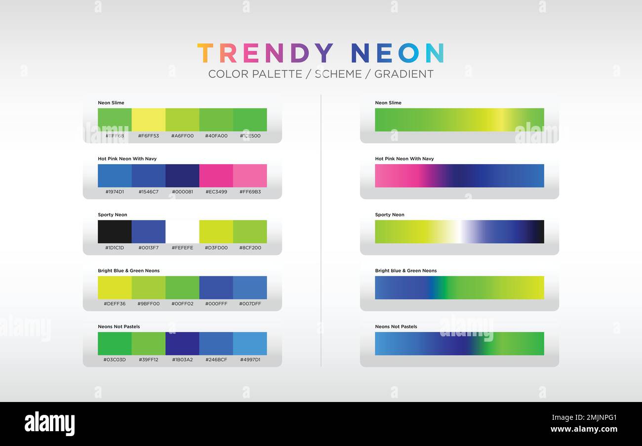 Neon color scheme Stock Vector Images - Alamy