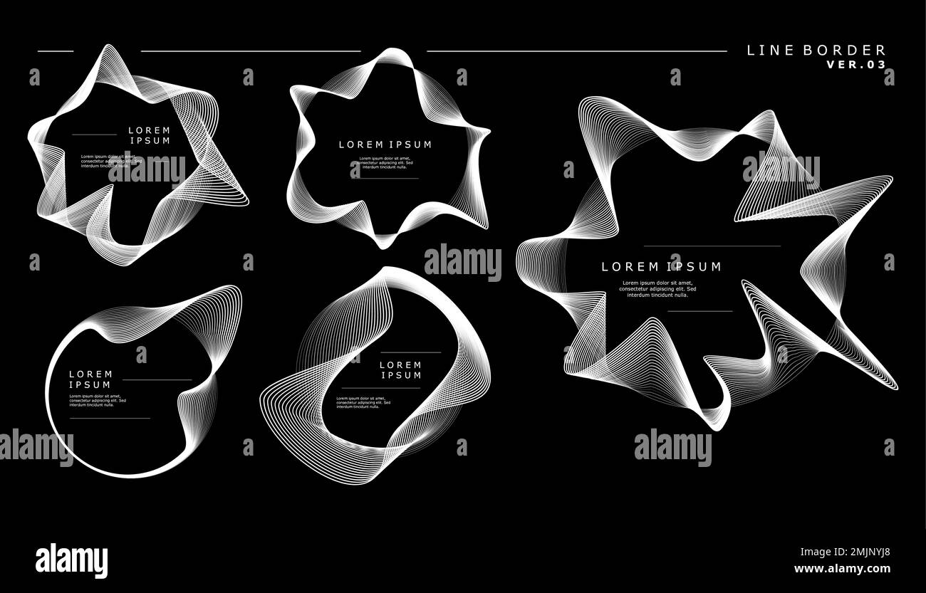 Abstract Lines Border Design Template Technology Border Design Vector Stock Vector Image And Art