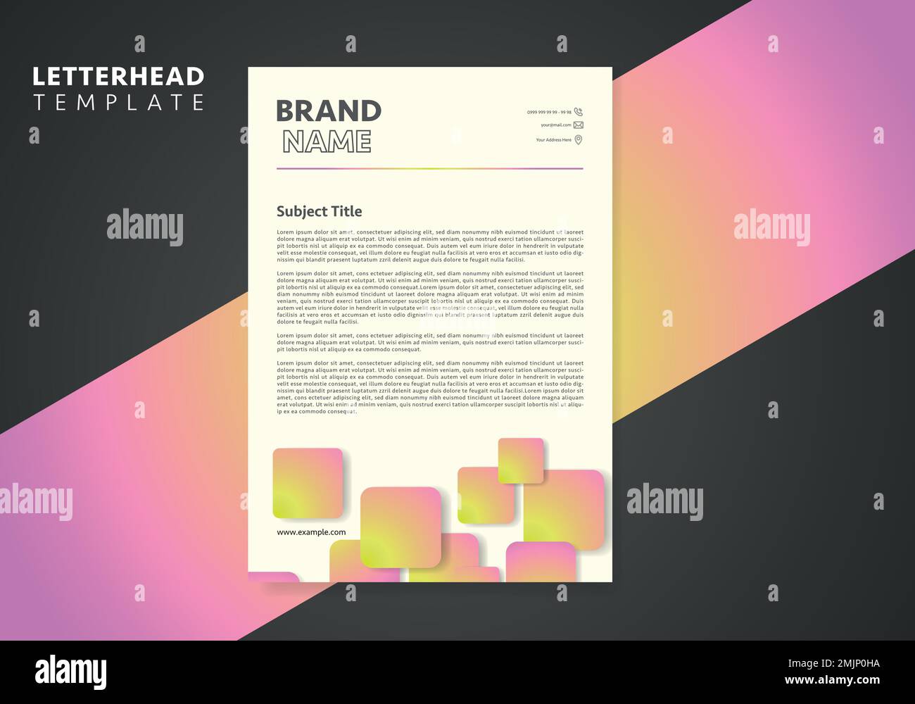 Clean and Corporate Letterhead Template. Creative letterhead template ...