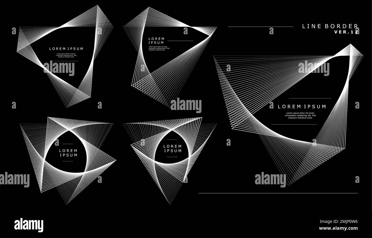 Modern Abstract Lines Border Design Template Technology Lines Border