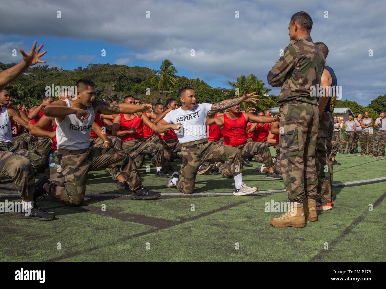 Members of the Marine Infantry Regiment in French Polynesia, French ...