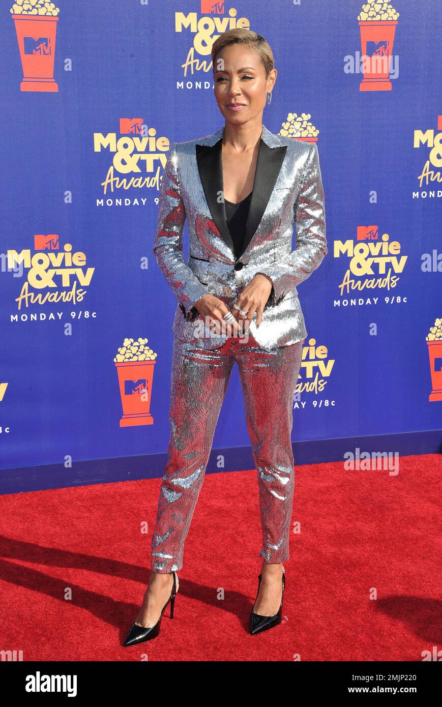 Jada Pinkett Smith arrives at the MTV Movie and TV Awards on Saturday ...