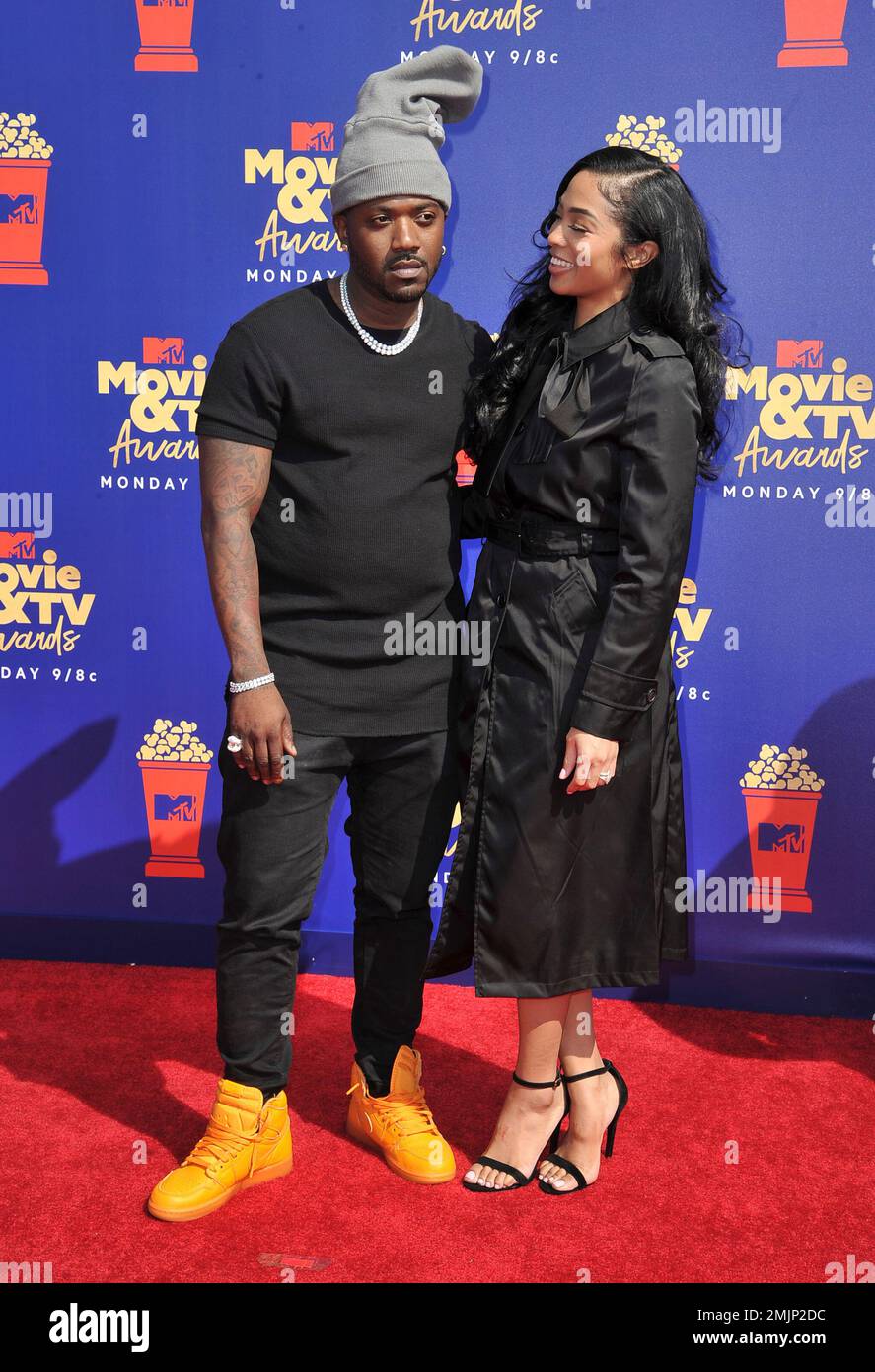Ray J, left, and Princess arrive at the MTV Movie and TV Awards on ...