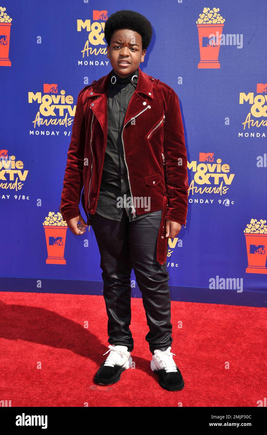 Keith L. Williams arrives at the MTV Movie and TV Awards on Saturday ...