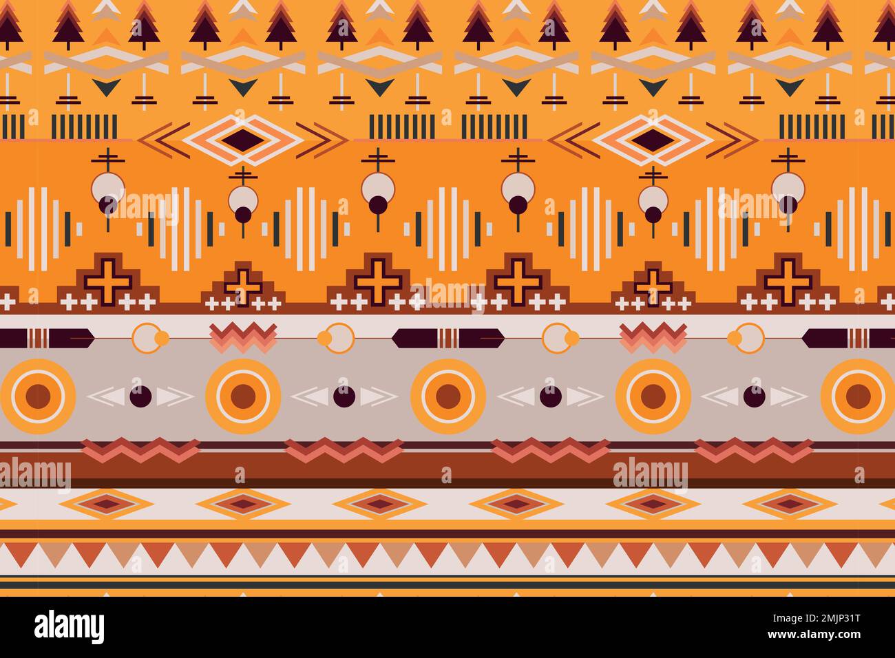 Ethnic pattern, seamless background vector, Native American seamless ...