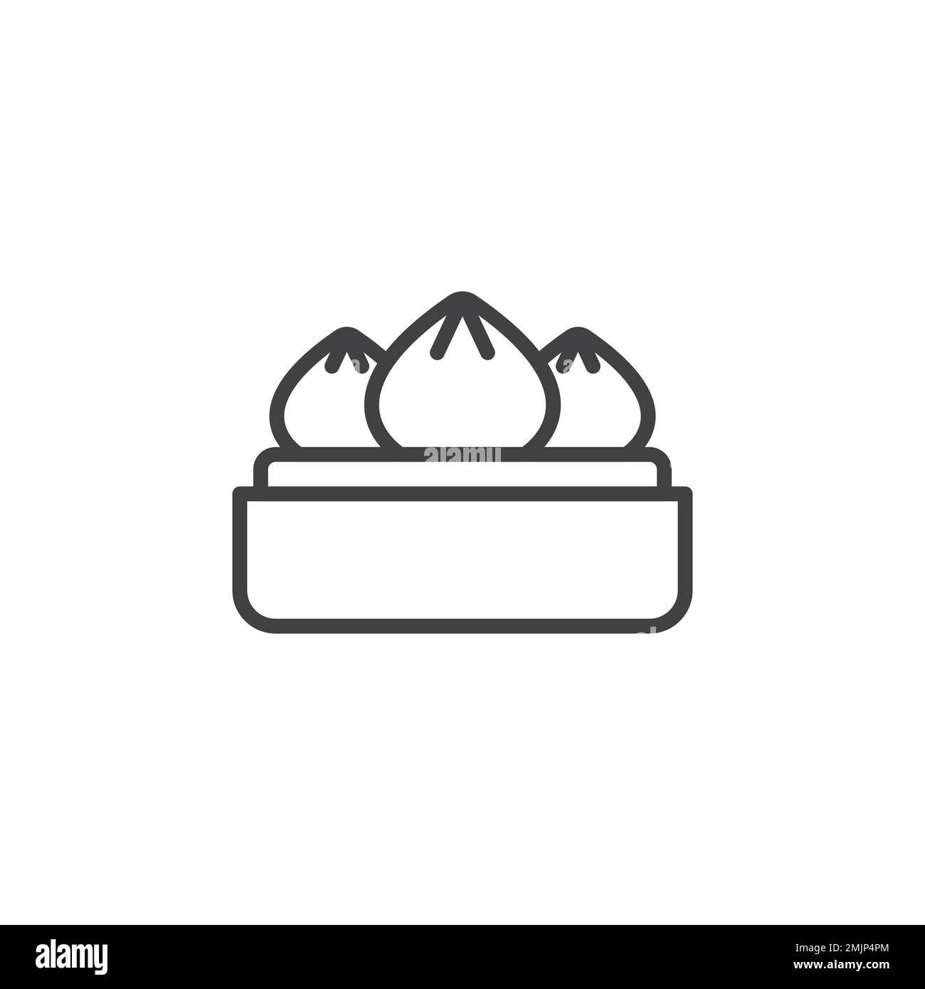 Chinese Dim Sum vector icon. line sign for mobile concept and web ...