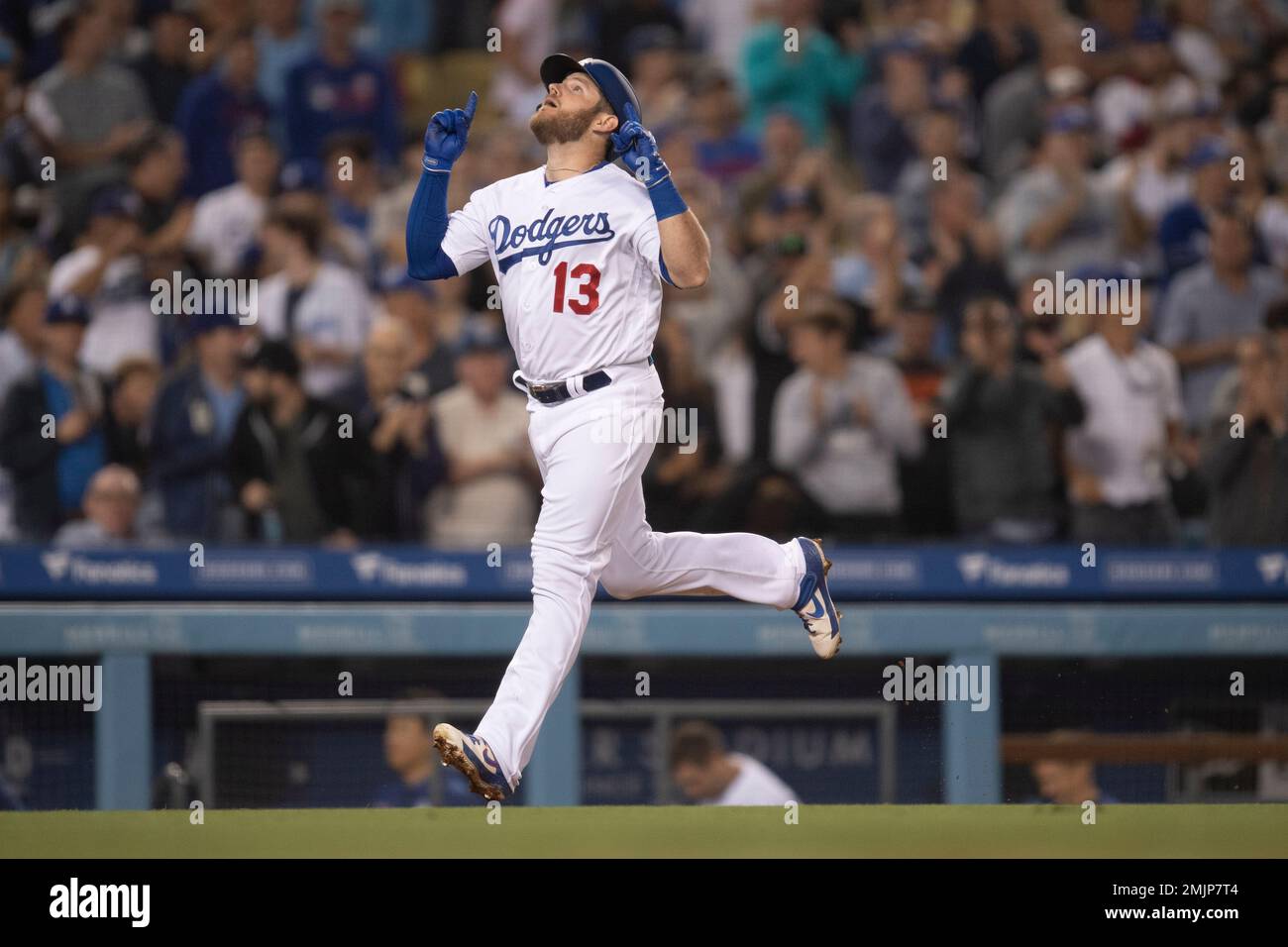 Los Angeles Dodgers' Max Muncy in a baseball game against the Chicago ...