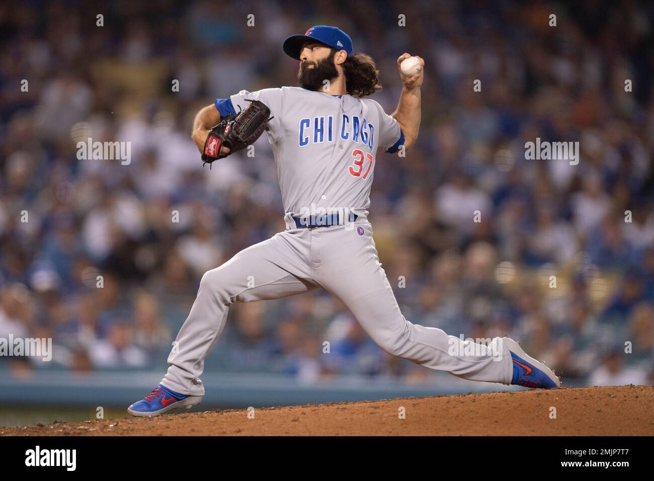 Chicago Cubs relief pitcher Tim Collins in a baseball game against the ...