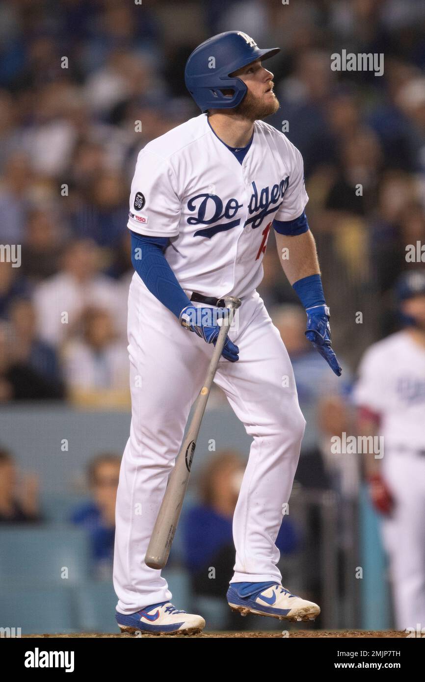 Los Angeles Dodgers' Max Muncy in a baseball game against the Chicago ...