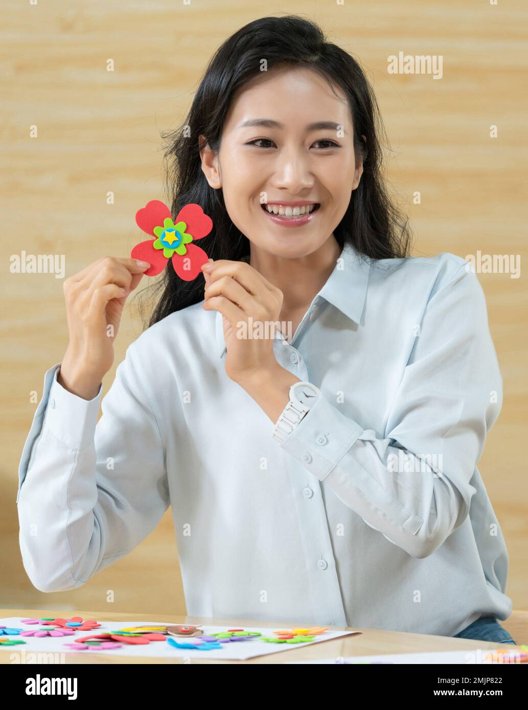 Young female teacher hi-res stock photography and images - Alamy