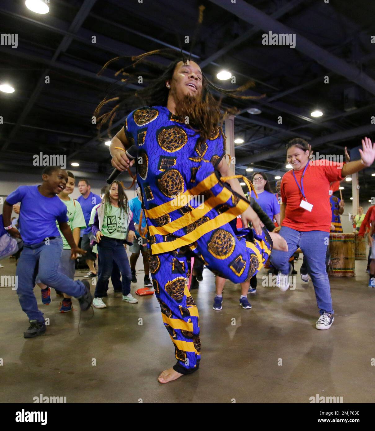 FILE - In this June 19, 2017, file photo, T.J. with the Bandan Koro ...