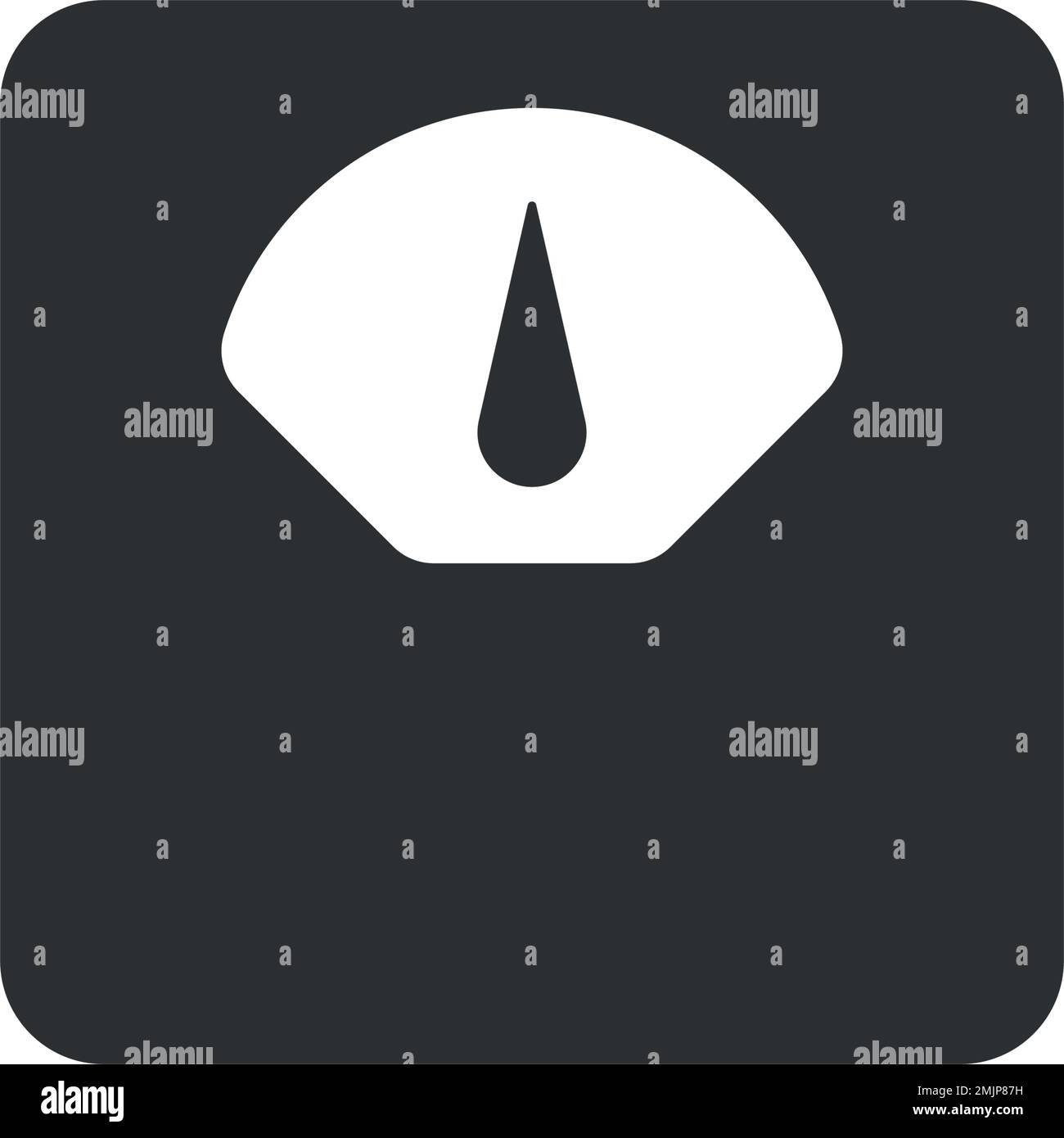 Scale icon in flat style. Weight balance vector illustration on ...