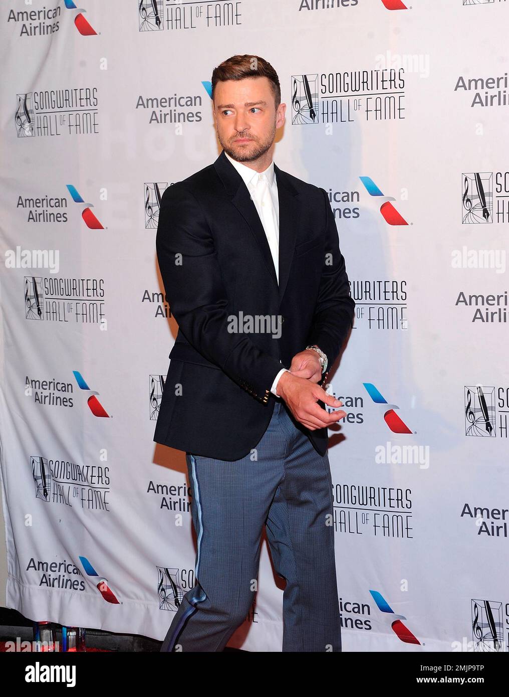 Justin Timberlake appears on the red carpet at the 50th annual ...