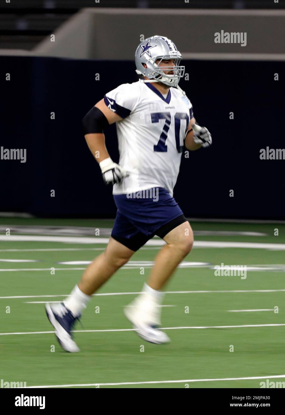 Dallas Cowboys offensive guard Zack Martin (70) participates in drills ...