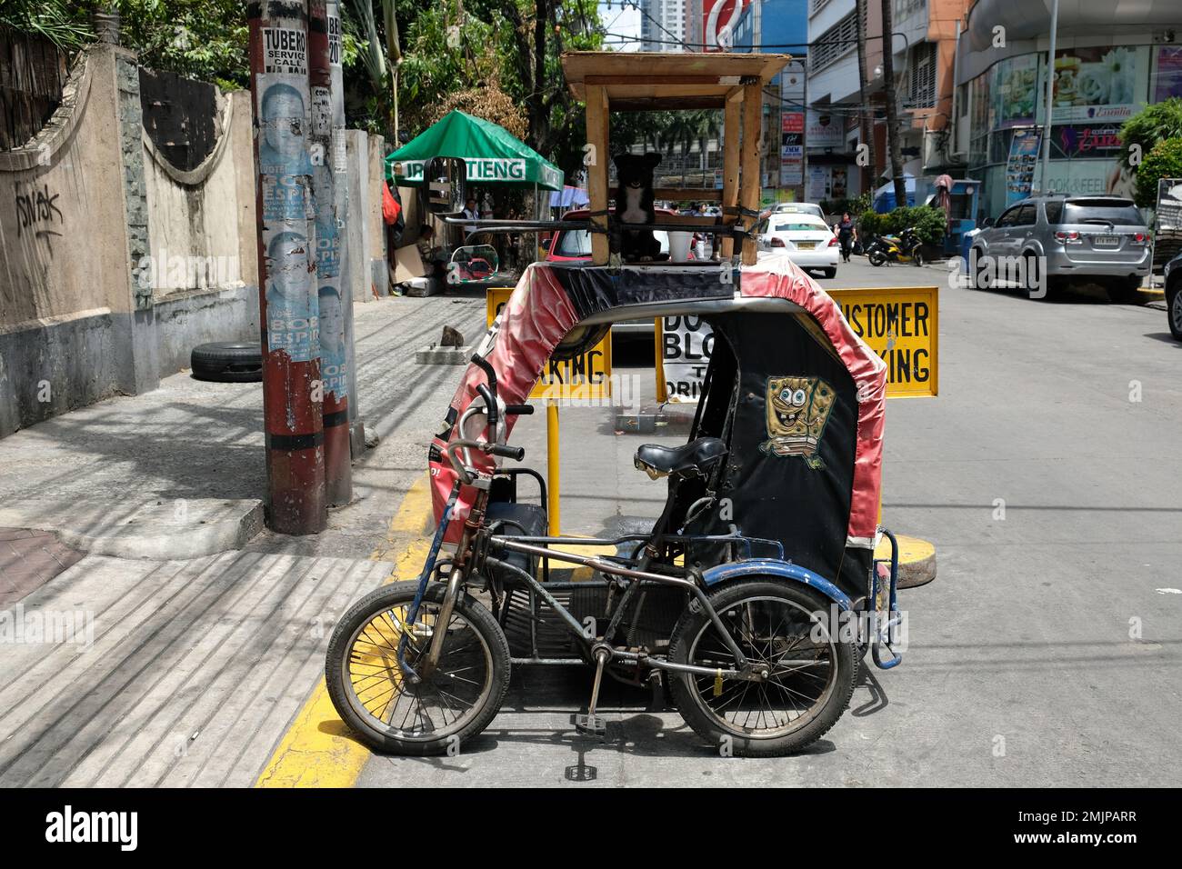 Philippines Manila - Cycle rickshaw - bike taxi Stock Photo - Alamy