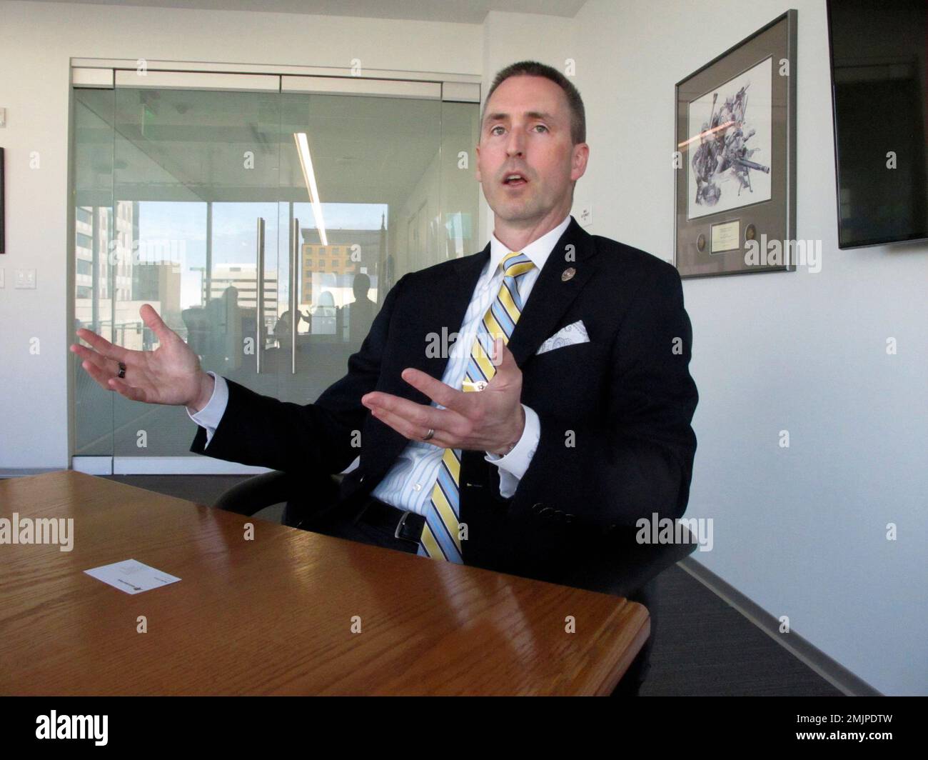 In this Wednesday, May 1, 2019, photo, Anchorage Police Chief Justin ...