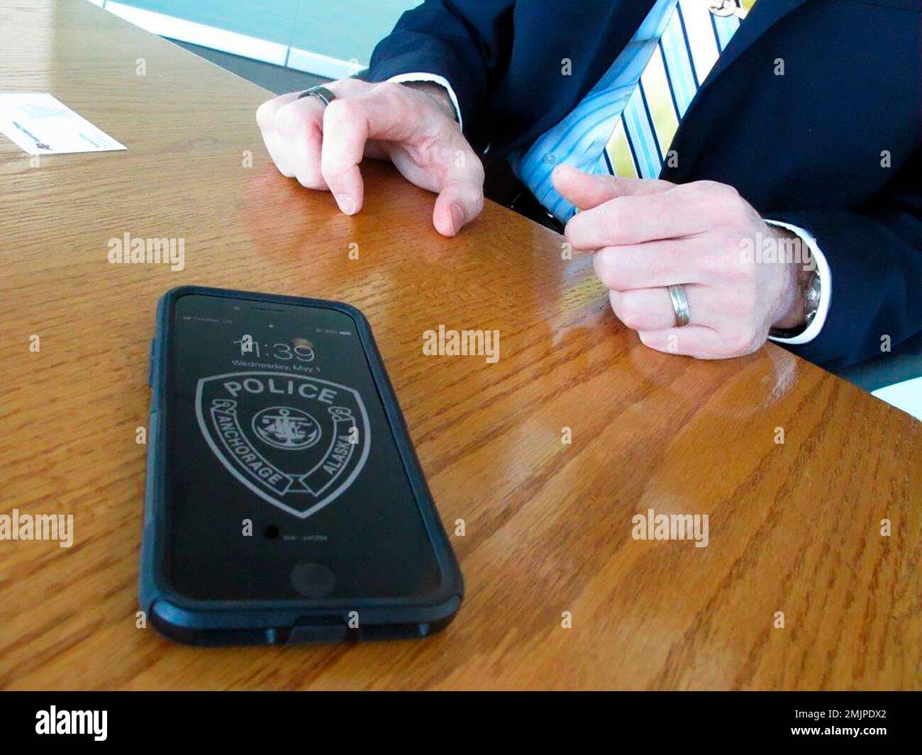 In this Wednesday, May 1, 2019, photo, Anchorage Police Chief Justin ...