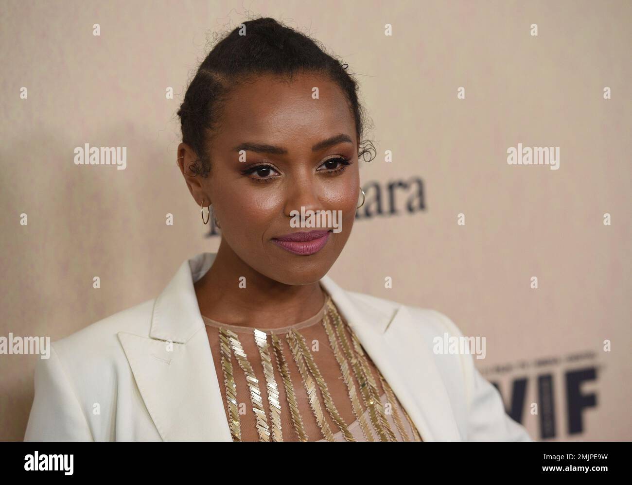 Melanie Liburd arrives at the Women in Film Annual Gala on Wednesday ...